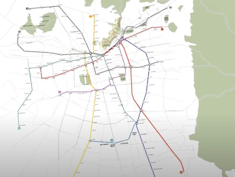 Metro de Santiago. Recorrido Línea 8 - CPI